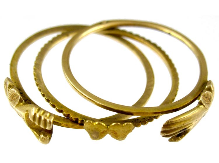 Georgian Fede Gimmel Ring - The Antique Jewellery Company