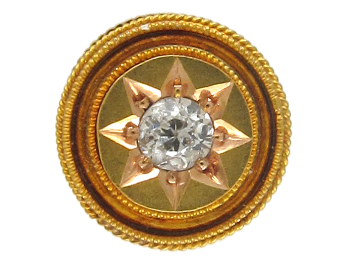 Victorian Gold & Diamond Tie Pin - The Antique Jewellery Company