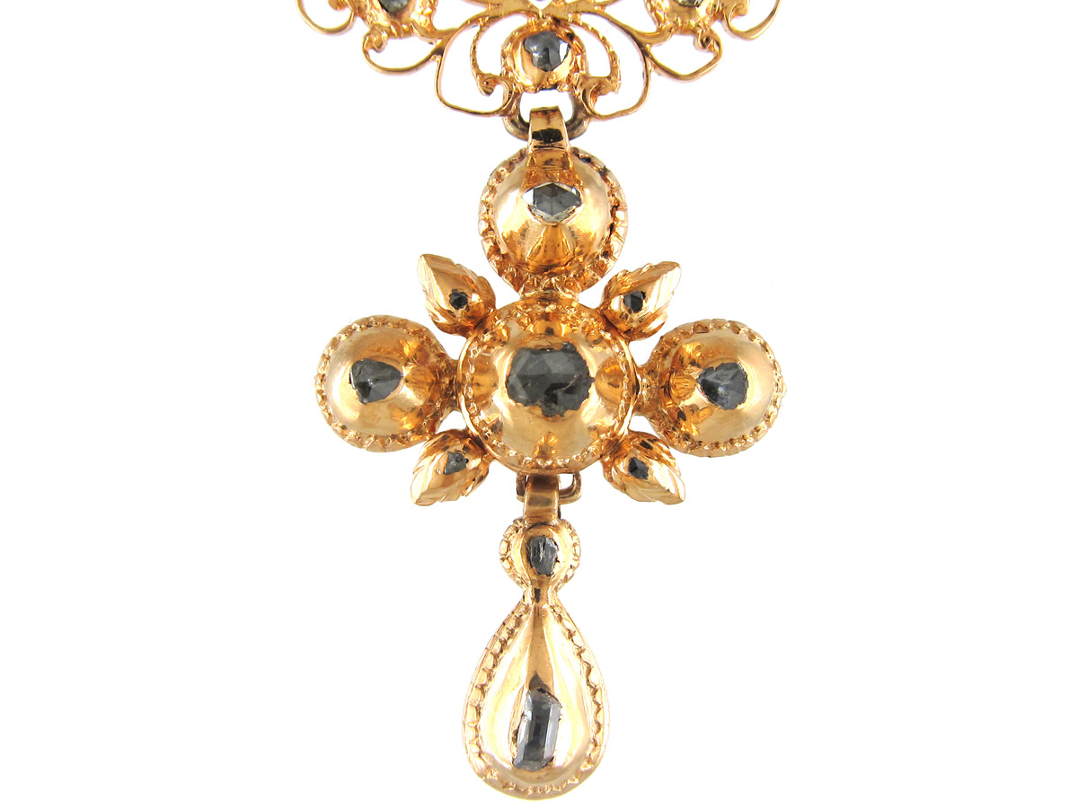 Early 18th Century Spanish Diamond & Gold Pendant - The Antique ...