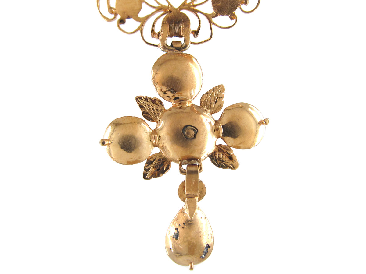 Early 18th Century Spanish Diamond & Gold Pendant - The Antique ...