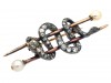 Victorian Coiled Snake Brooch set with Diamonds & Natural Pearls - The ...