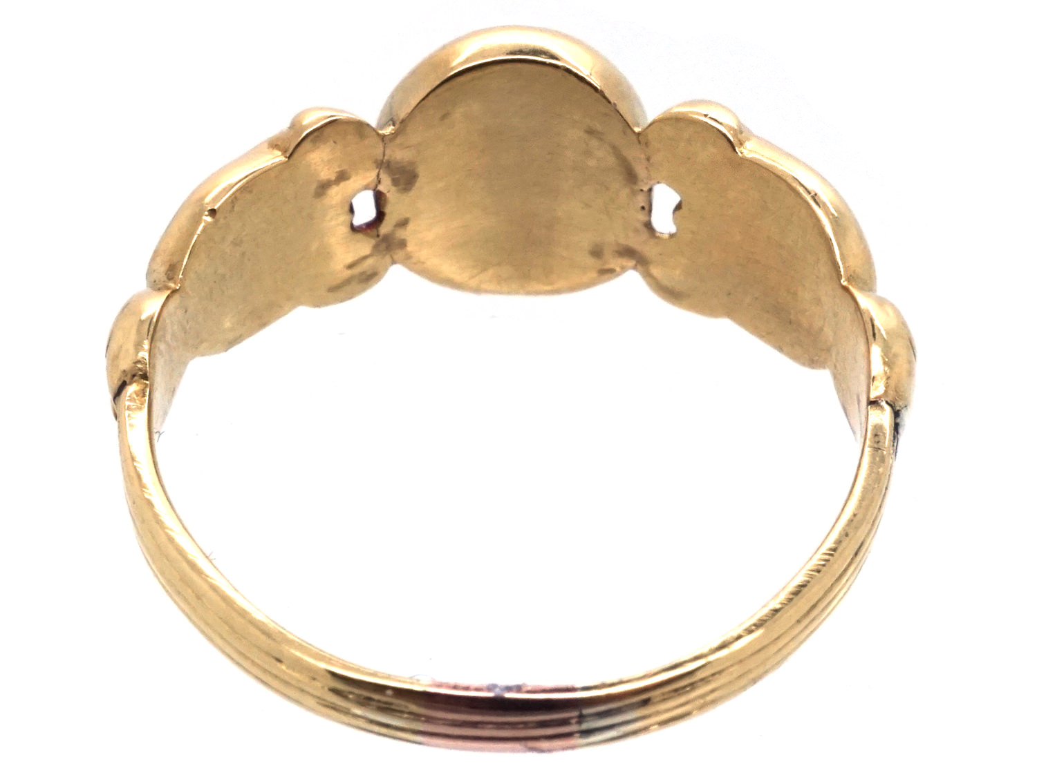 Regency 18ct Gold Clasped Hands Friendship Ring - The Antique Jewellery ...