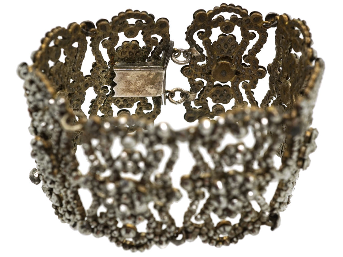 Georgian Cut Steel Bracelet - The Antique Jewellery Company